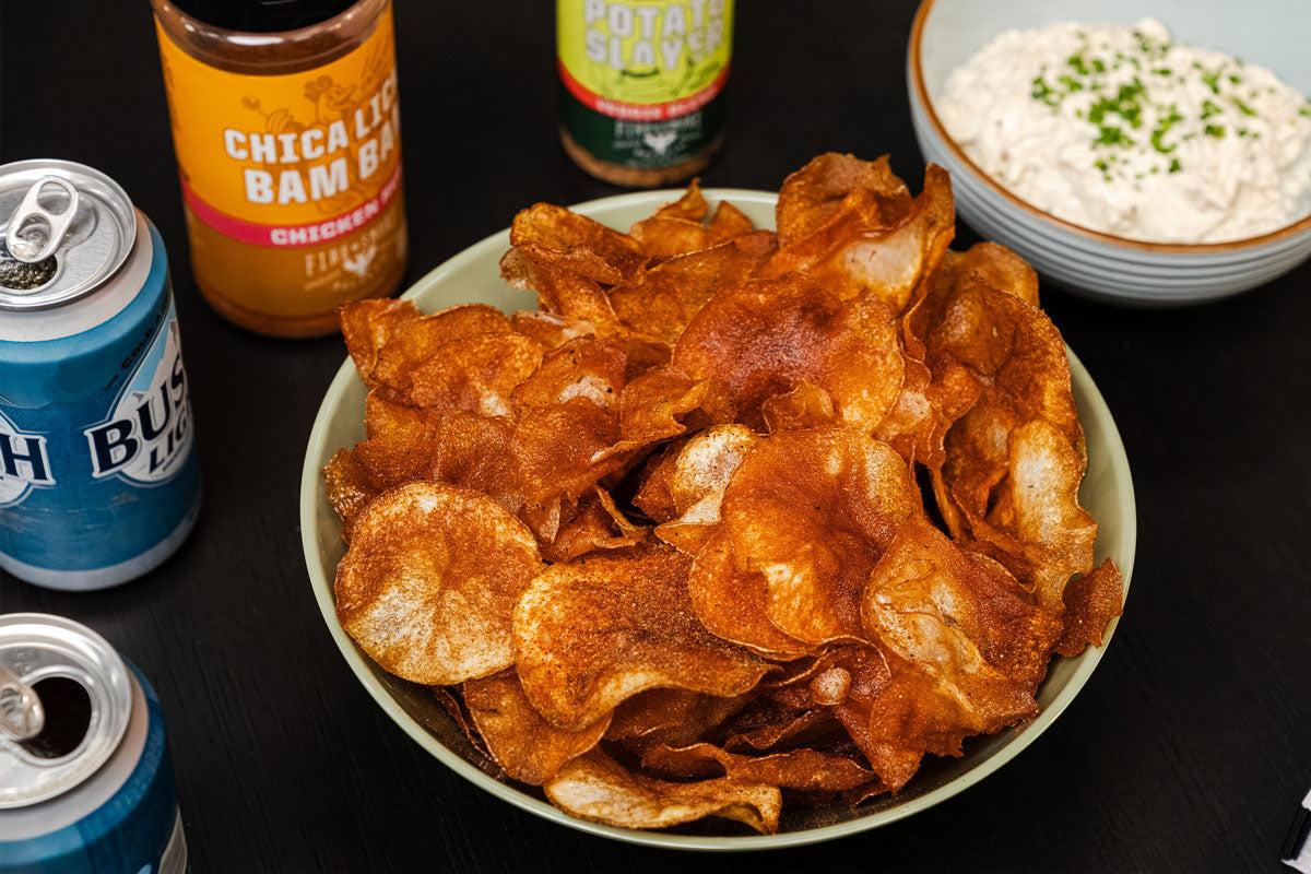 DIY Potato Chips Recipe | Fire & Smoke Society Potato Slayer Seasoning