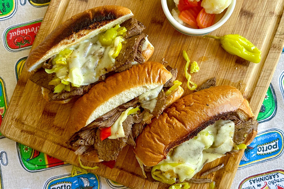 Italian Beef Sandwich Recipe with Au Jus Gravy Mix